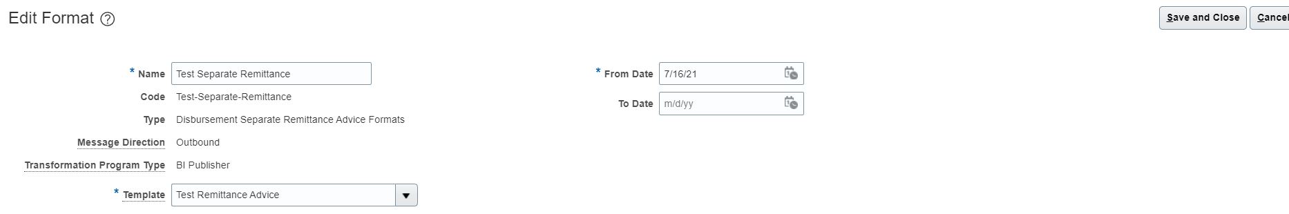 Customize Oracle Disbursement Separate Remittance Advice Formats Report | Oracleshare